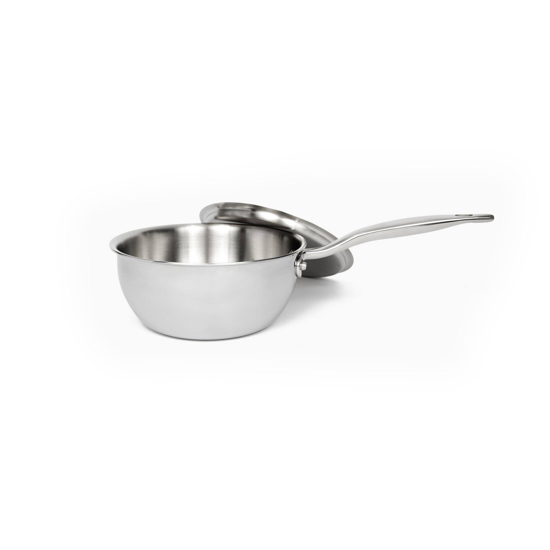 Heritage Steel Titanium Series 2 Quart Saucier with Lid, 5-Ply Clad ...