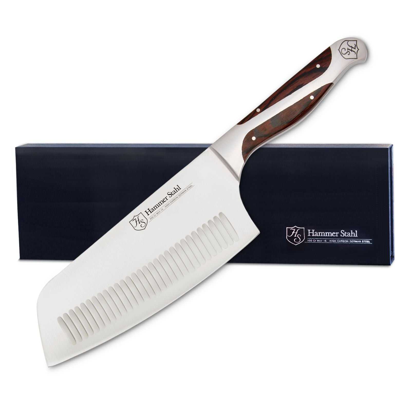 Hammer Stahl 7" Vegetable Cleaver, German Forged High Carbon Steel ...
